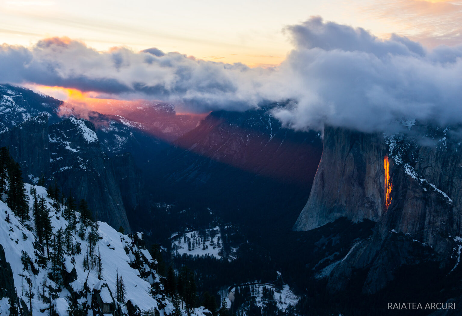 A Different Perspective of the Yosemite Firefall